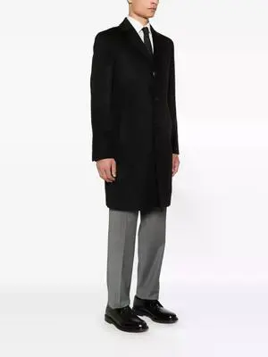 BOSS Virgin Wool-cashmere Blend Felted Coat