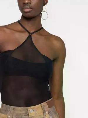 KNWLS Celest Semi-sheer Halterneck Body