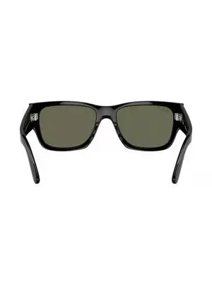 Ray-ban Carlos Rectangle Sunglasses - Black
