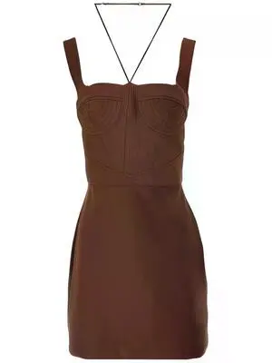 NENSI DOJAKA Maddie Mini Dress - Brown