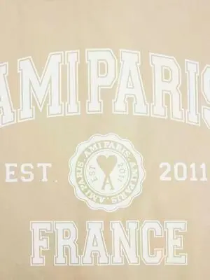 AMI Paris Logo-print Button-front Shirt
