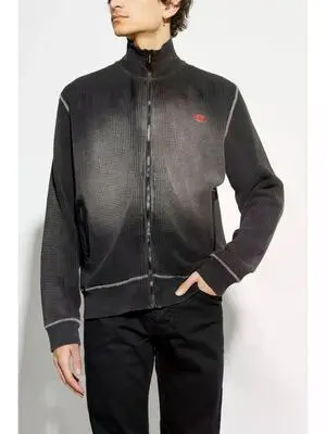 DIESEL® S-wafy-zip Sweatshirt - Black
