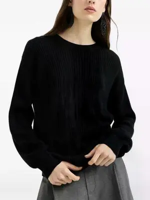 Brunello Cucinelli Ribbed Crew Neck Sweater