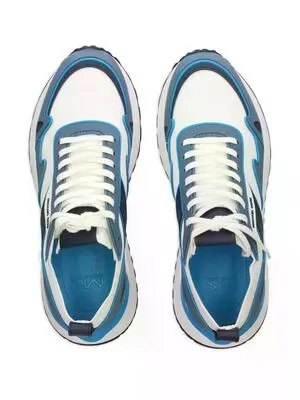 Michael Kors Logo Print Lace-up Sneakers - Blue