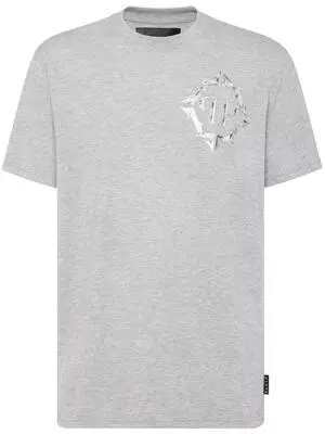 Philipp Plein Chrome Logo-print T-shirt - Grey