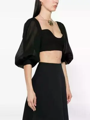 Philosophy Di Lorenzo Serafini Voile Cropped Top