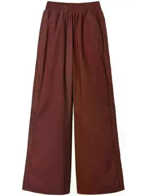 TWINSET Embroidered Wide-leg Trousers