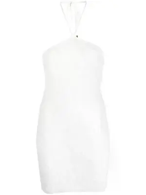Elisabetta Franchi Ribbed Knit Jacquard Midi Skirt