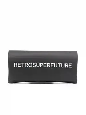 RETROSUPERFUTURE Zenya Geometric Sunglasses - Black