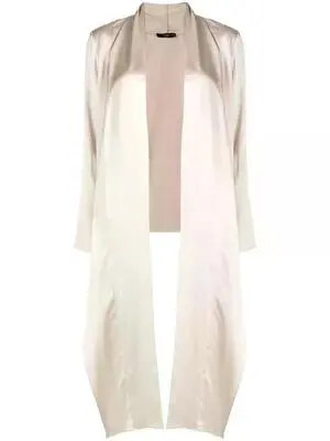 Voz Silk Satin Wrap Blouse
