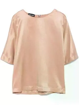 Giorgio Armani Satin Blouse - Neutrals