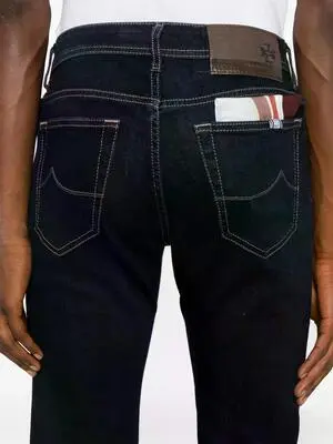 Jacob Cohen Logo-patch Jeans - Blue