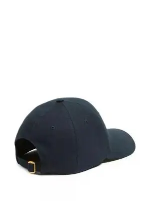 Valentino Garavani Cotton Baseball Cap With Embroidery - Blue
