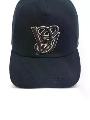 Valentino Garavani Cotton Baseball Cap With Embroidery - Blue