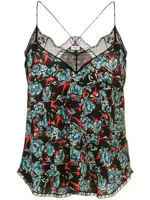 Zadig&Voltaire Christy Floral-print Silk Camisole