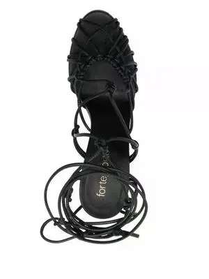 FORTE_FORTE 95mm Lace-up Stiletto Sandals