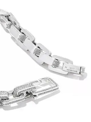 Shay 18kt White Gold Diamond Chain-link Bracelet