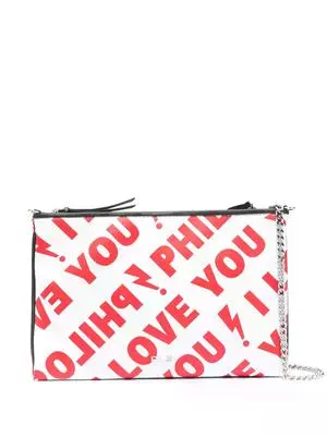 Philosophy Di Lorenzo Serafini I Love You' Leather Crossbody Bag - Red