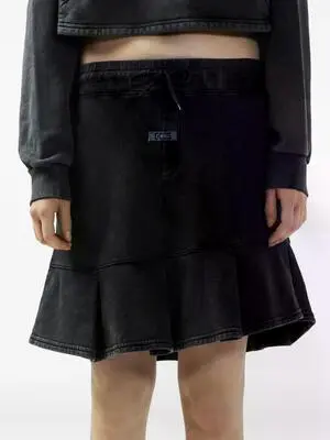 Gcds Stone-washed Track Skirt