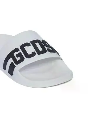 Gcds Logo Embossed Pool Slides - White