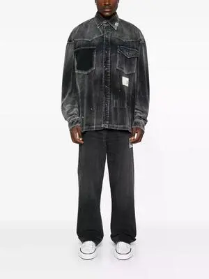 Mihara Yasuhiro Wide Leg Jeans - Grey
