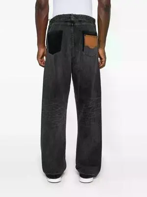 Mihara Yasuhiro Wide Leg Jeans - Grey