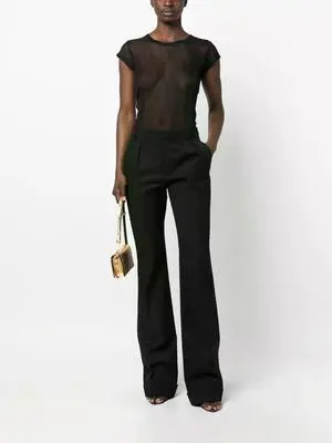 TOM FORD Sheer Ribbed Crewneck T-shirt