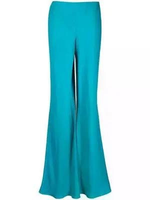 Alberta Ferretti High-waisted Flared Trousers - Blue