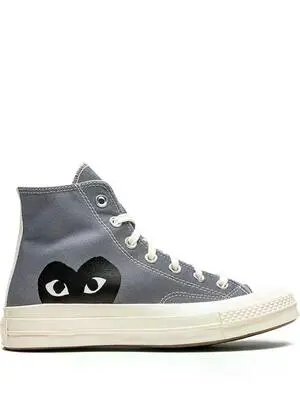 CONVERSE Comme Des Garçons Play Chuck 70 Hi Steel Sneakers - Grey