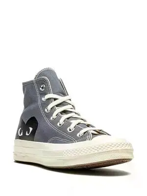 CONVERSE Comme Des Garçons Play Chuck 70 Hi Steel Sneakers