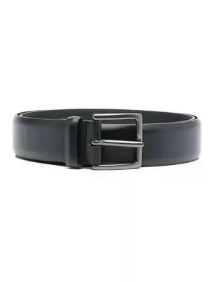 Orciani Buckle-fastening Leather Belt - Black