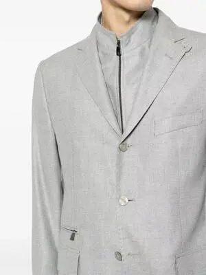Corneliani Layered Mélange-effect Blazer