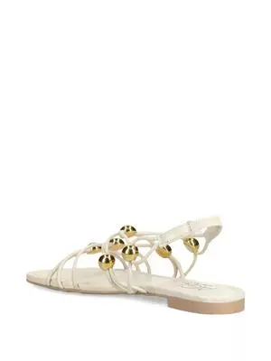 Agl Strappy Flat Sandals With Elasticated Slingback