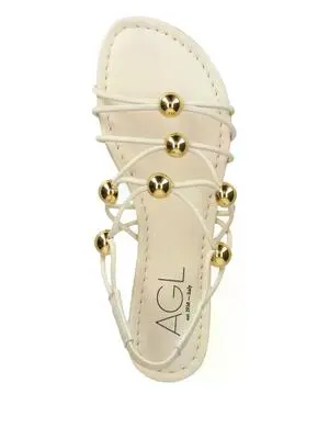 Agl Strappy Flat Sandals With Elasticated Slingback