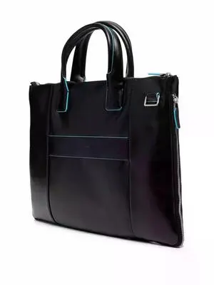 PIQUADRO Square Slim Computer Bag In Leather