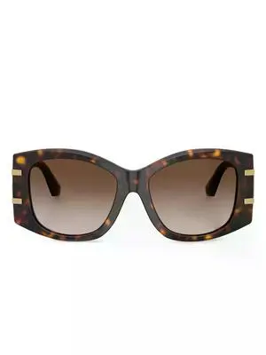 Dolce & Gabbana Dolce & Gabbana Geometric Frame Sunglasses Green