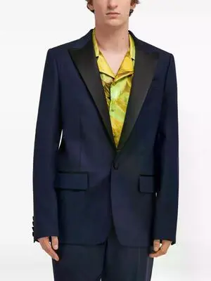 Roberto Cavalli Satin-trim Blazer