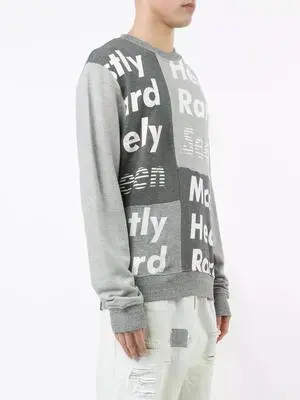MOSTLY HEARD RARELY SEEN Panelled Logo Sweatshirt