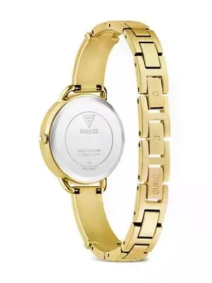 Guess Embellished Stainless Steel Bracelet Watch