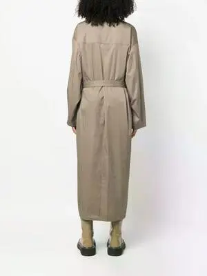 LEMAIRE Belted Cotton High Neck Dress