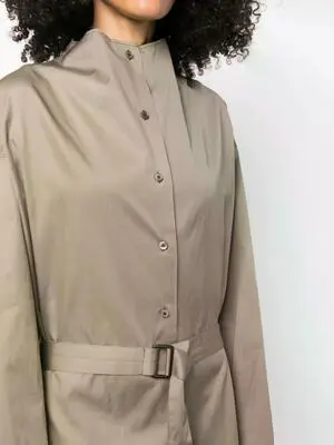 LEMAIRE Belted Cotton High Neck Dress