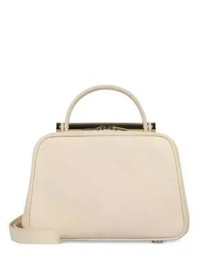 VALEXTRA Leather Handbag - Neutrals
