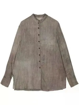 ZIGGY CHEN Mock Neck Long Sleeve Shirt