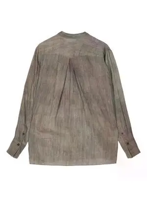 ZIGGY CHEN Mock Neck Long Sleeve Shirt