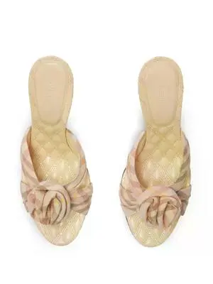 Burberry 90mm Rose Mules