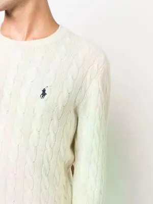 Polo Ralph Lauren Cable-knit Embroidered Logo Sweater