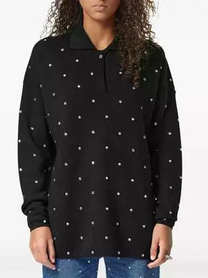 Versace Studded Polo Sweater