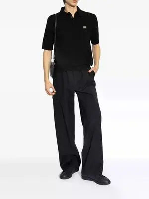 Dolce & Gabbana Cotton Polo Shirt - Black