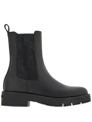 FERRAGAMO Lambskin Chelsea Boots - Black