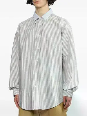 HED MAYNER Striped Cotton Shirt